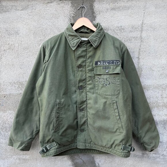 American Vintage | Jackets & Coats | 7s Us Military Stenciled Olive ...